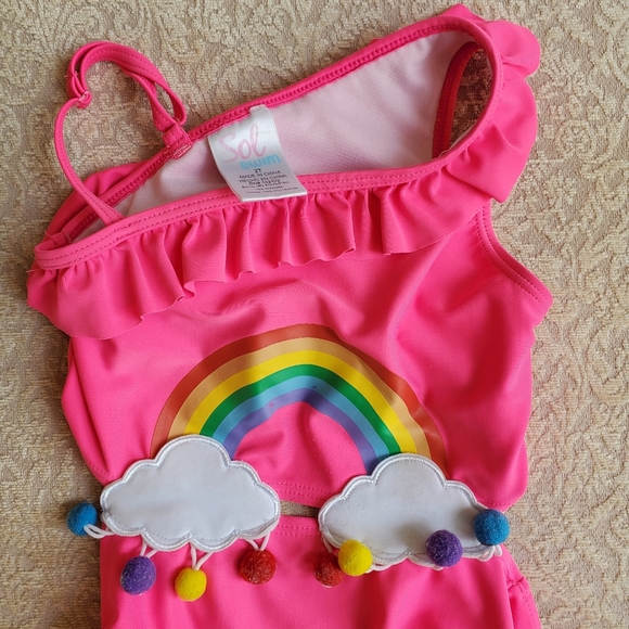 Sol Swim | Swim | Sol Swim Rainbow Girls One Piece Swimsuit | Poshmark